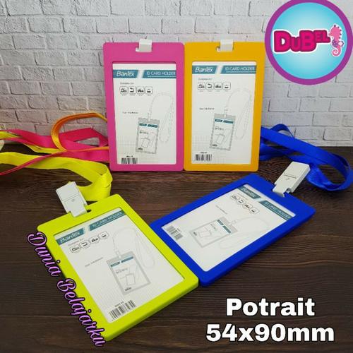 Jual ID Card Holder Potrait Bantex / Name Tag Potrait Bantex - Merah Muda - Kota Depok - Dunia ...