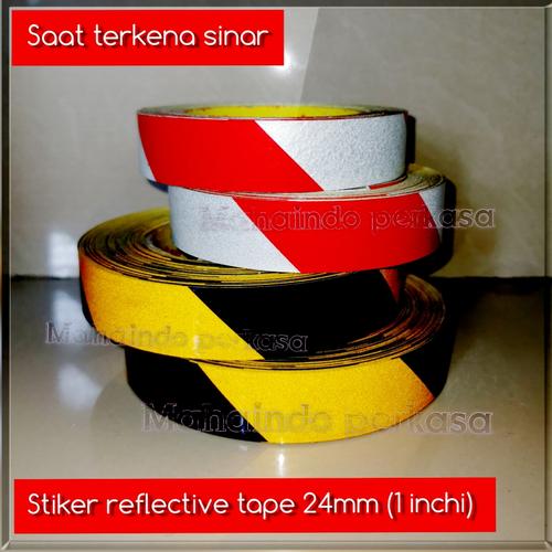 Jual Stiker Rambu Skotlet Cahaya Reflective Tape Police Line 2.5cm x ...