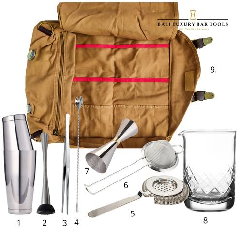 Jual Pro Bar set Bartender tools set professional Silver - Kota ...