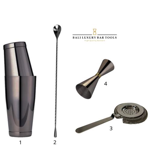 Jual Basic Bar set Bartender tools set professional Black - Kota ...