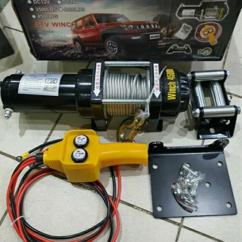 Jual Winch 2 ton ATV Hoist 12Volt 4500Lbs - winch 2ton - Winch Derek ...