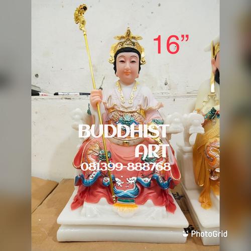 Jual Patung dewa wang mu niang niang rambut hitam bhn marmer putih 16 ...