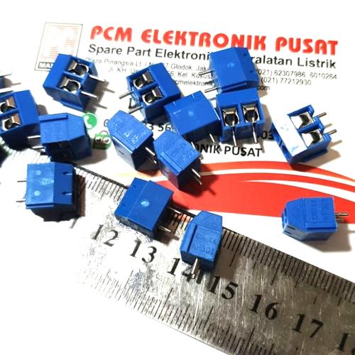 Jual Terminal block 2pin 2 p Skrup Screw PCB Blok Pitch 5mm Cable ...
