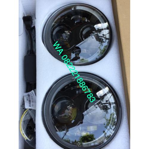 Jual Headlamp premium jk rubicon jimny hardtop hartop daymaker jeep LED ...