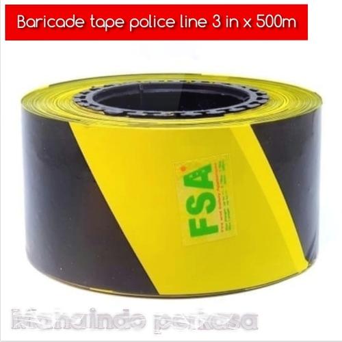 Jual BARICADE TAPE / POLICE LINE / PEMBATAS PROYEK NON LEM 3 IN X 500M ...