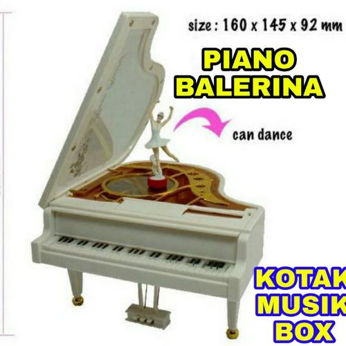 Jual WK KOTAK MUSIK BOX PIANO BALERINA KADO SOUVENIR PAJANGAN MAINAN ...
