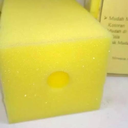 Jual sponge spons kuning kotak balok media filter aquarium refill busa ...