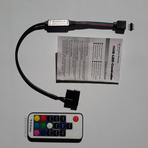 Jual RGB Controller Molex 12V 4 Pin Remote RF LED Strip Casing PC ...