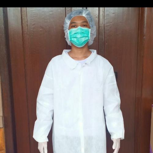 Jual Jas LAB JAS MEDIS SEKALI PAKAI (DISPOSABLE) 25-28 gsm - Putih ...