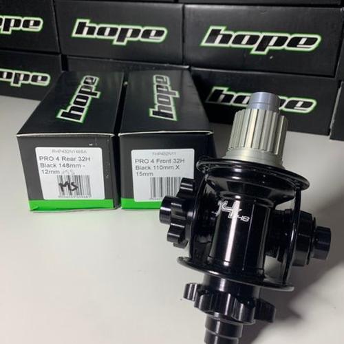 Jual Hub set HOPE pro4 32h black microspline boost - nonboost - Kota ...
