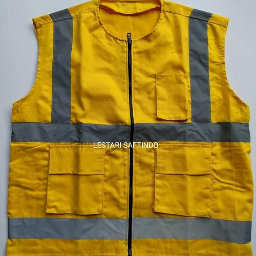 Jual Rompi safety bahan drill / rompi kerja / safety vest /rompi proyek ...