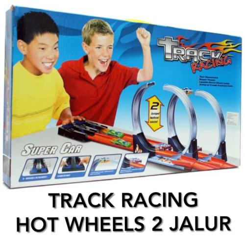 Jual Mainan anak track racing 2 jalur bisa untuk hotwheels - koleksi ...