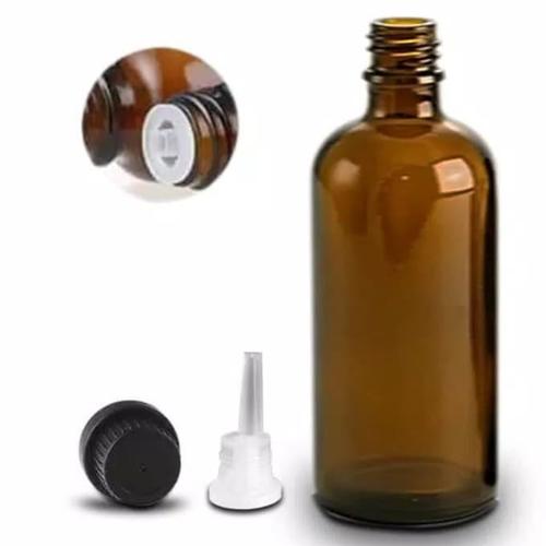 Jual Botol Kaca 100ml Amber Tutup Filler / Botol Dropper 100ml ...
