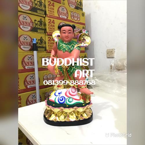 Jual Patung dewa nacha/ naca/ lo cia baju teratai bahan kayu 12 inch ...