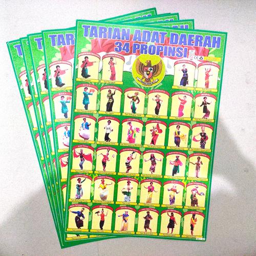 Jual poster tarian adat daerah - Kab. Bekasi - Sulthan patih | Tokopedia