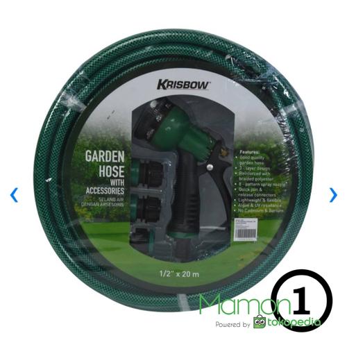 Jual Selang air Krisbow Selang Taman Dan Kepala Selang 1/2 Inci X 20 Mtr - Kota Surabaya ...