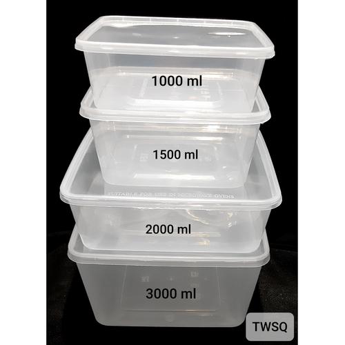 Jual Thinwall Kotak Square / Food Container / Kotak Makan 1000 ml ...