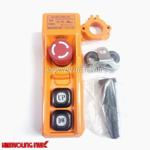Jual PENDANT HOIST SWITCH 2 TOMBOL PLUS EMERGENCY HANYOUNG - Jakarta ...