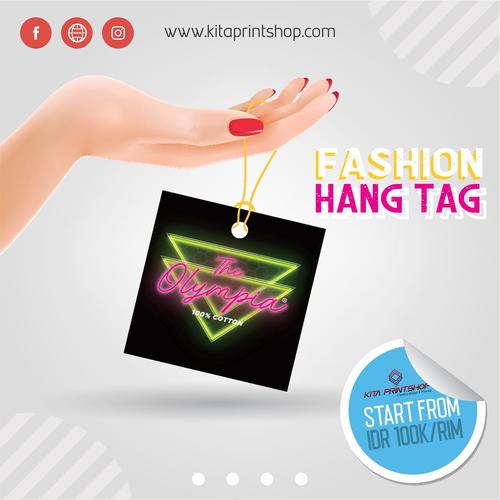 Jual cetak hang tag ukuran 5x5 cm (500 pcs) - Jakarta Pusat - Kita ...