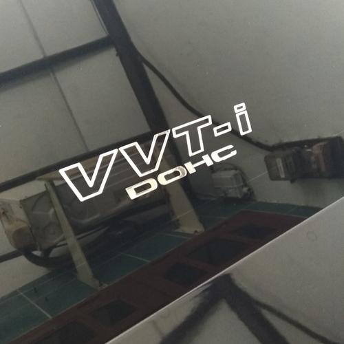 Jual Cutting Sticker Toyota emblem VVT-i DOHC Chrome - Krum Standard ...