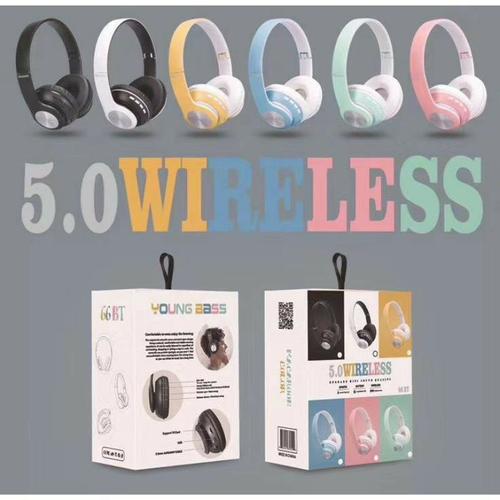 Jual Headphone Bluetooth Candy Macaron Versi 5.0 Wireless Young Bass ...