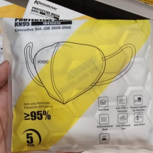 Jual MASKER N95 KRISBOW ORIGINAL 100% 5PCS - Kota Tangerang Selatan ...