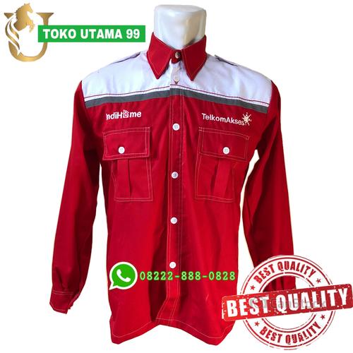 Jual Baju indihome Telkom Akses panjang seragam kerja telkom akses ...