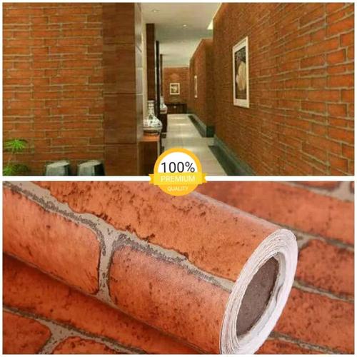 Jual wallpaper sticker dinding batu bata merah - Jakarta Utara - dull ...