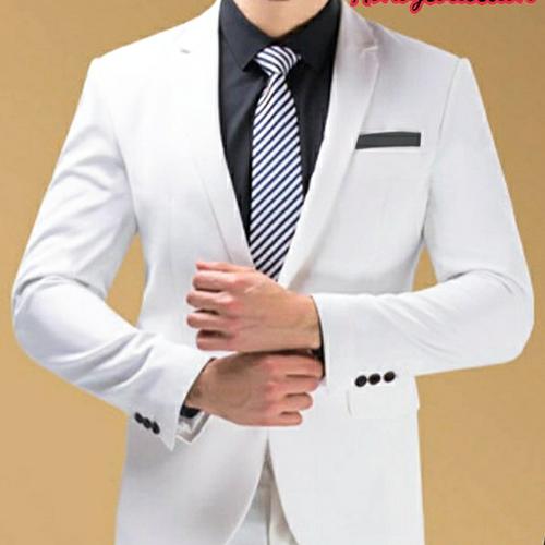 Jual Jas Putih Pria/ Jas Pria Putih/ Jas Formal Putih - S - Kota ...