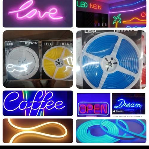 Jual lampu LED selang neon flex mini flexsibel 12volt DC 5meter - Putih ...