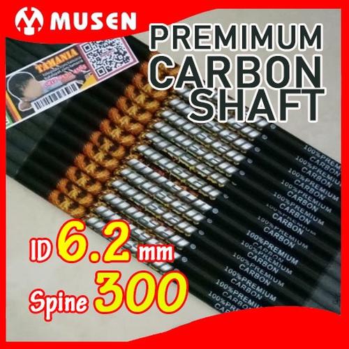 Jual Shaft Pure Carbon MUSEN Spine 300 ID 6.2mm Arrow Anak Panah ...