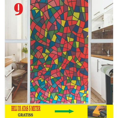 Jual STIKER ABSTRAK MERAH / WALLSTIKER KACA / STIKER KACA MOTIF - Kota ...