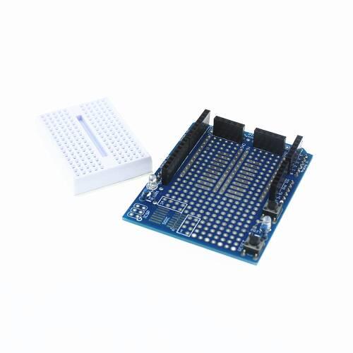 Jual Prototype protoShield proto shield with Mini Breadboard Arduino ...