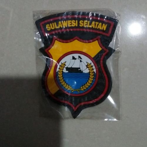 Jual Patch rubber ALFATIH ARMY logo Polda Sulsel Sulawesi Selatan karet ...