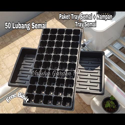 Jual Paket Tray Semai Plus Alas Tray Semai Lubang 50 Free Bibit - Kota ...