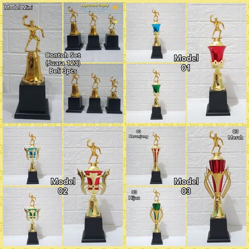 Jual Piala Pingpong Piala Tenis Meja Model A - Model Mini, Biru ...