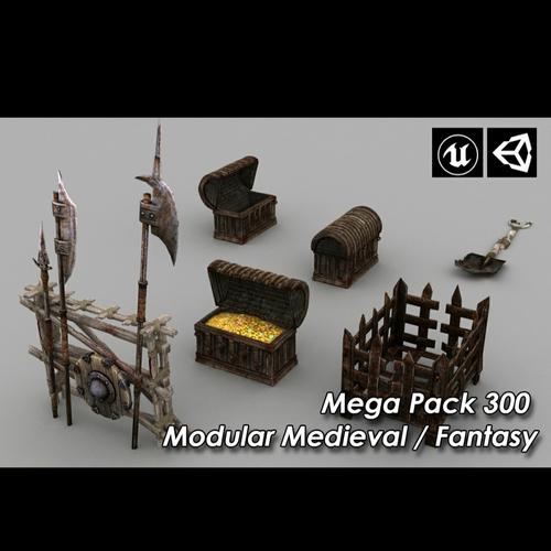 Jual 3D Game Asset Mega Pack 300 Medieval/Fantasy untuk Unreal dan Unity3D - Kab. Bandung - orca ...