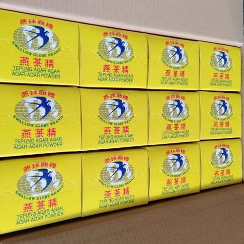 Jual Agar Agar Swallow Globe Brand 7 gram/sachet 1 BOX isi 12 sachets ...