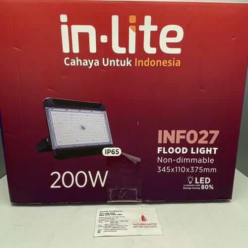 Jual LAMPU SOROT FLOOD LIGHT INLITE 200W 200 W 200Watt 200 WATT - Jakarta Pusat - Plasma ...