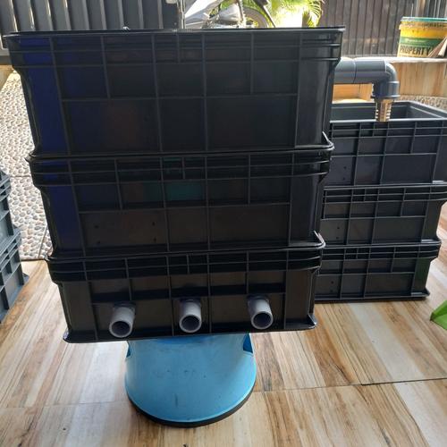 Jual trickle filter box tebal 3 susun berikut media filter - Jakarta ...