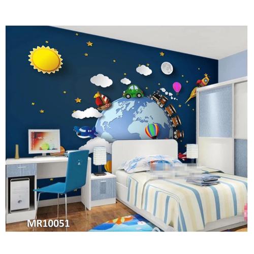 Jual Photowall Mural Dinding Wallpaper Mural Motif Anak Bumi - Kota ...