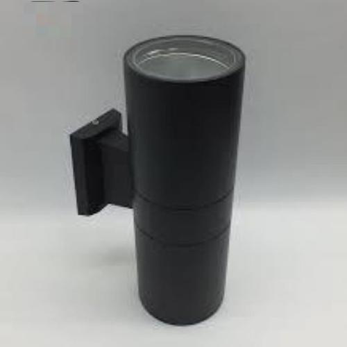 Jual lampu dinding pilar tabung hitam 2arah housing tiang rumah 2 arah ...