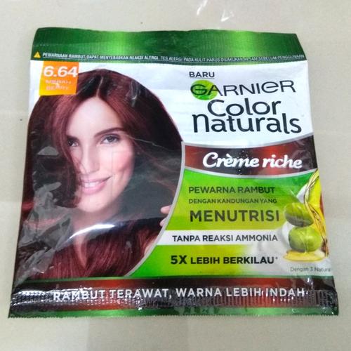 Jual Garnier Color Naturals Express Cream Merah Berry - Burgundy Alami ...