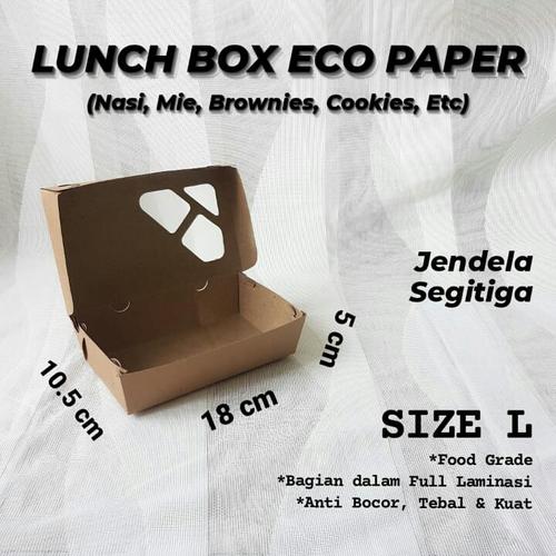 Jual Paper Box Lunch Ukuran L Food Grade / Kotak Take Away - Jakarta ...