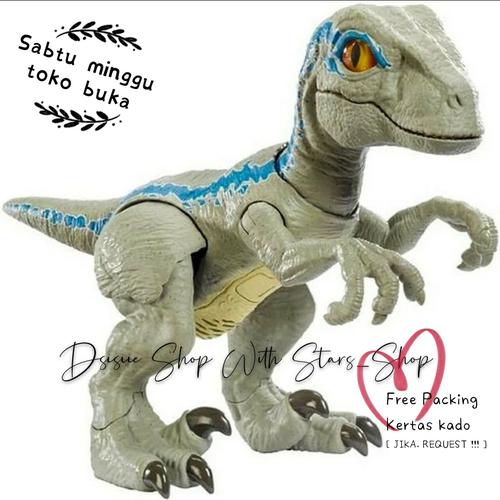 Jual Jurassic world Dino Rivals blue Original / Mainan Dinosaurus ...