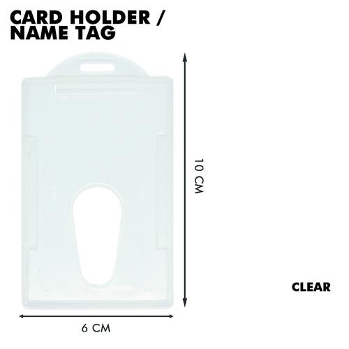 Jual ID Card Holder / Name Tag Gantungan Kartu warna Putih Doff / White ...