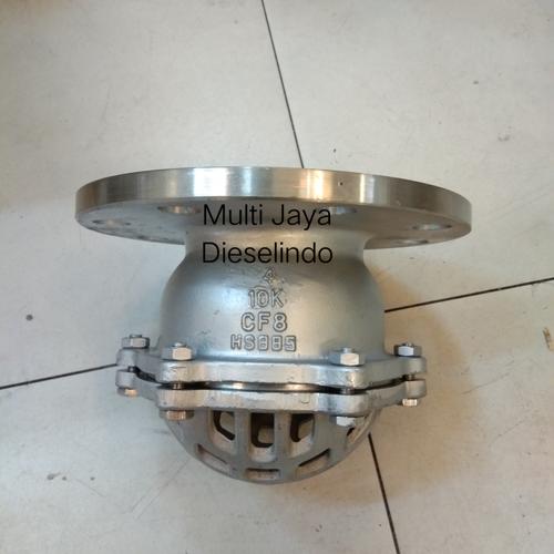 Jual Foot valve stainless flange jis 10k 6" inch/Foot valve full ss 304 ...