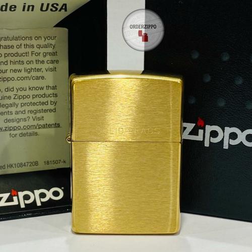 Jual Zippo Original Solid Brass 204 - Jakarta Selatan - OrderZippo Original | Tokopedia
