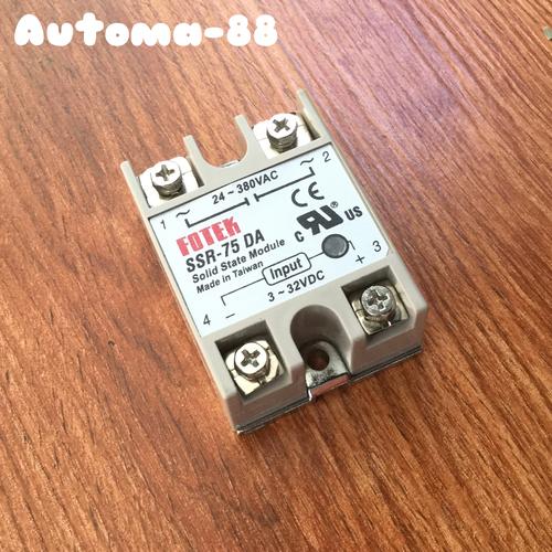Jual Fotek SSR-75DA SSR 75A Solid State Relay DC-AC - Kab. Bekasi - Automa-88 | Tokopedia