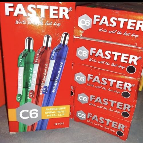 Jual Bolpen Faster C6 / 1 Pack/12 PCS/Warna Hitam - Jakarta Utara ...